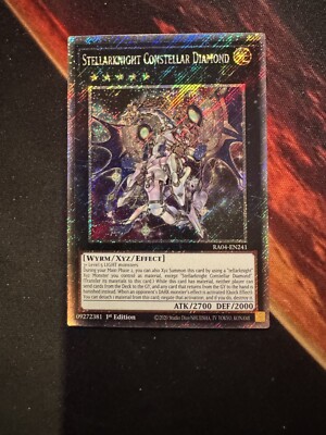 Yugioh RA04 Stampede Platinum Secret Rare ENG Satellarknight Constellar ...