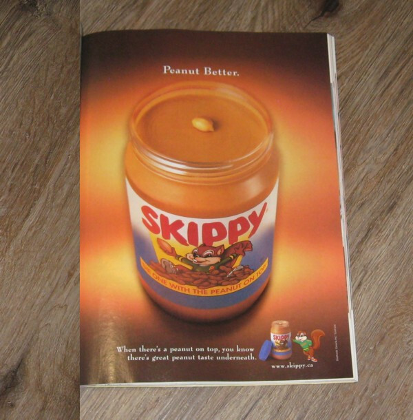 Skippy AD Peanut Butter original ONE magazine clipping page PHOTO ...