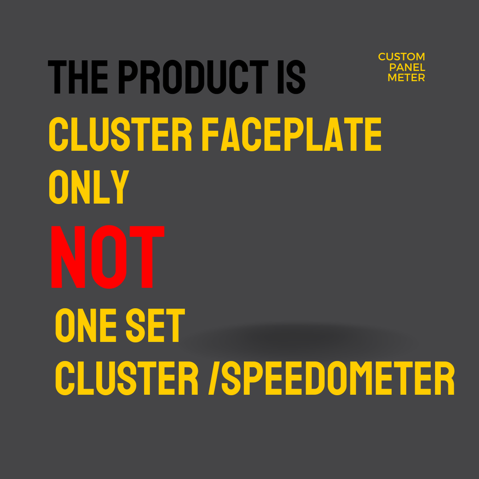 Gauge Face Overlay for Toyota FORTUNER RPM7 Instrument Speedometer ...