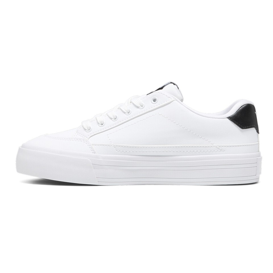 PUMA Court Classic Vulcanized Formstrip Sl Lace Up Mens White Sneakers ...