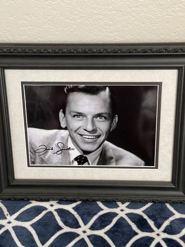 FRANK SINATRA SIGNED PHOTO Framed 8 x 10 Photo W/COA & Concert Ticket ...