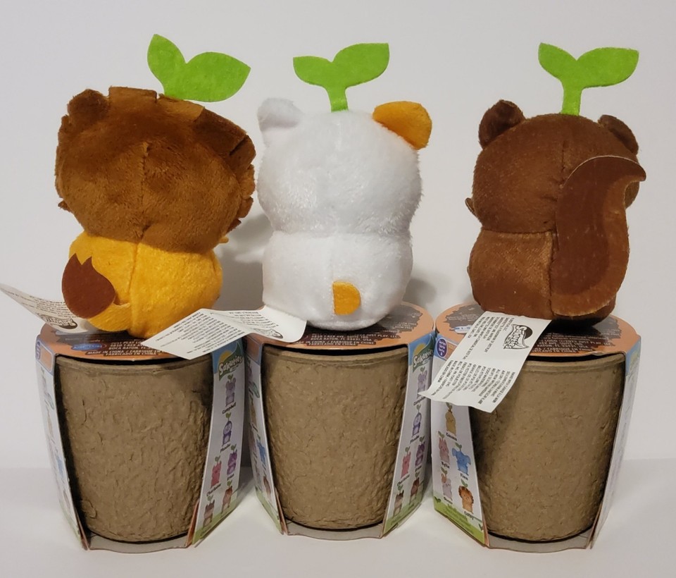 Sakuties Colby Lion, Oscar Hamster & Charlie Squirrel 4" Mini Plush Toy ...