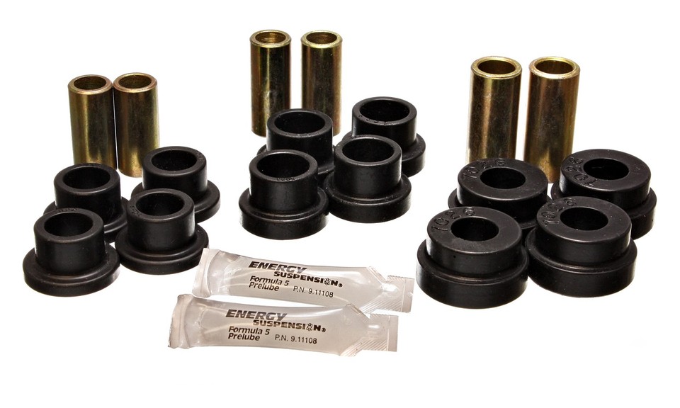 Energy Suspension Control Arm Bushing Set - Black - Front - w/Strut ...