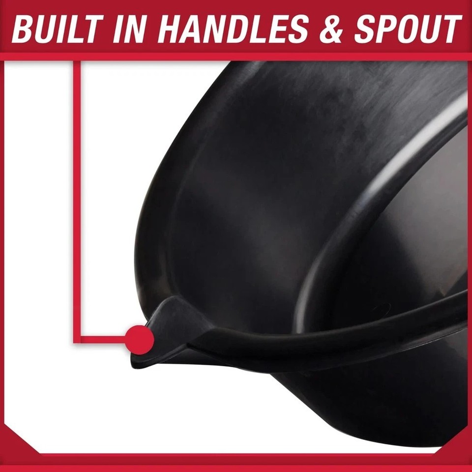 Hyper Tough 7-Qt Leak-Proof Oil Drain Pan w/ Pour Spout – Automotive ...