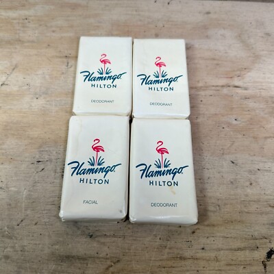 Flamingo Hilton Las Vegas Vintage Guest Deodorant Soap & Facial Unused ...