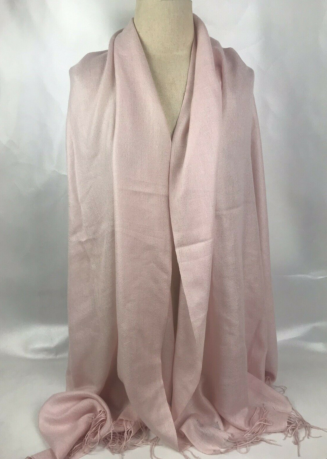 EL DAWS 100% CASHMERE Pink Pashmina Shawl Wrap Scarf - Gem