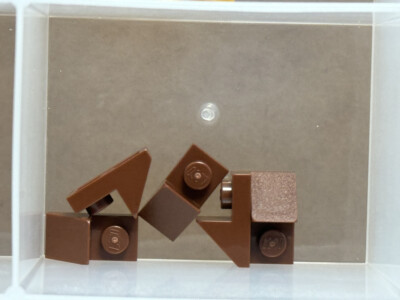 LEGO Parts - Reddish Brown Slope 45 2 x 1 with 2/3 Cutout - No 92946 ...