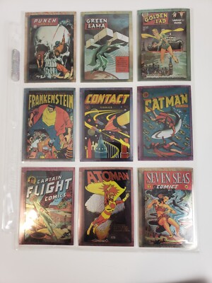 Lot of 9 Golden Age of Comics All-Chromium Trading Cards - NM - Nos. 64 ...