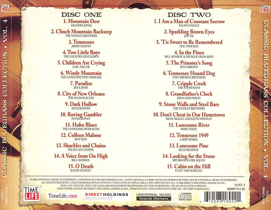 VARIOUS ARTISTS CLASSIC BLUEGRASS COLLECTION, VOL. 4 NEW CD | eBay