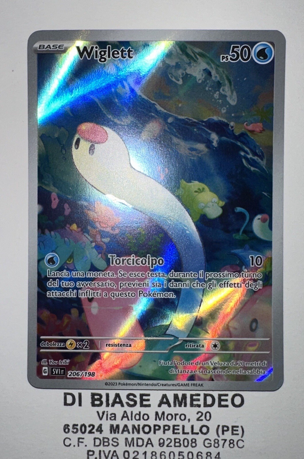 Pokemon Wiglet Completo Opcional Art 206/198 Escarlata Y Violeta ...