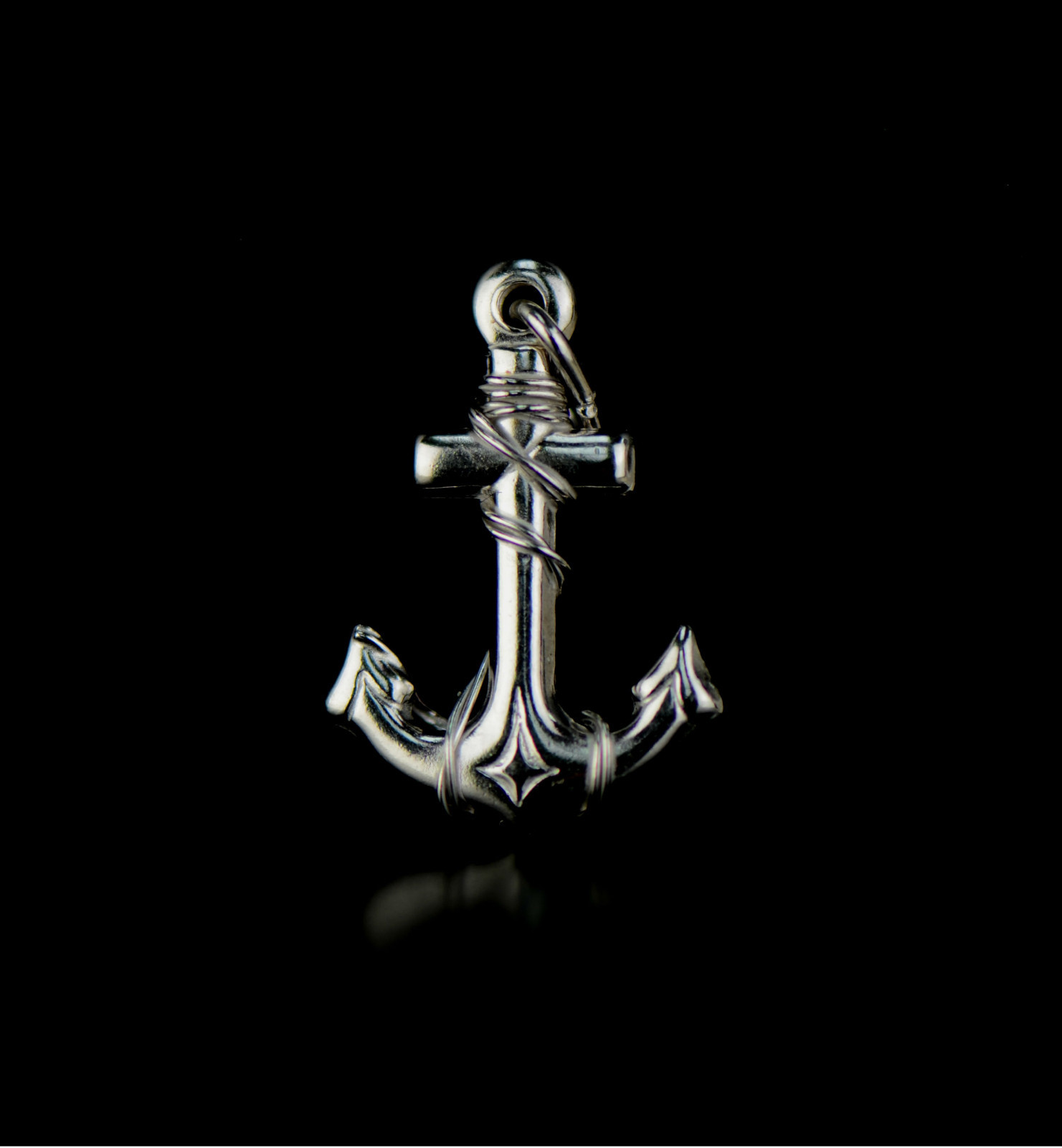 Sterling Silver Anchor Pendant 925 | eBay