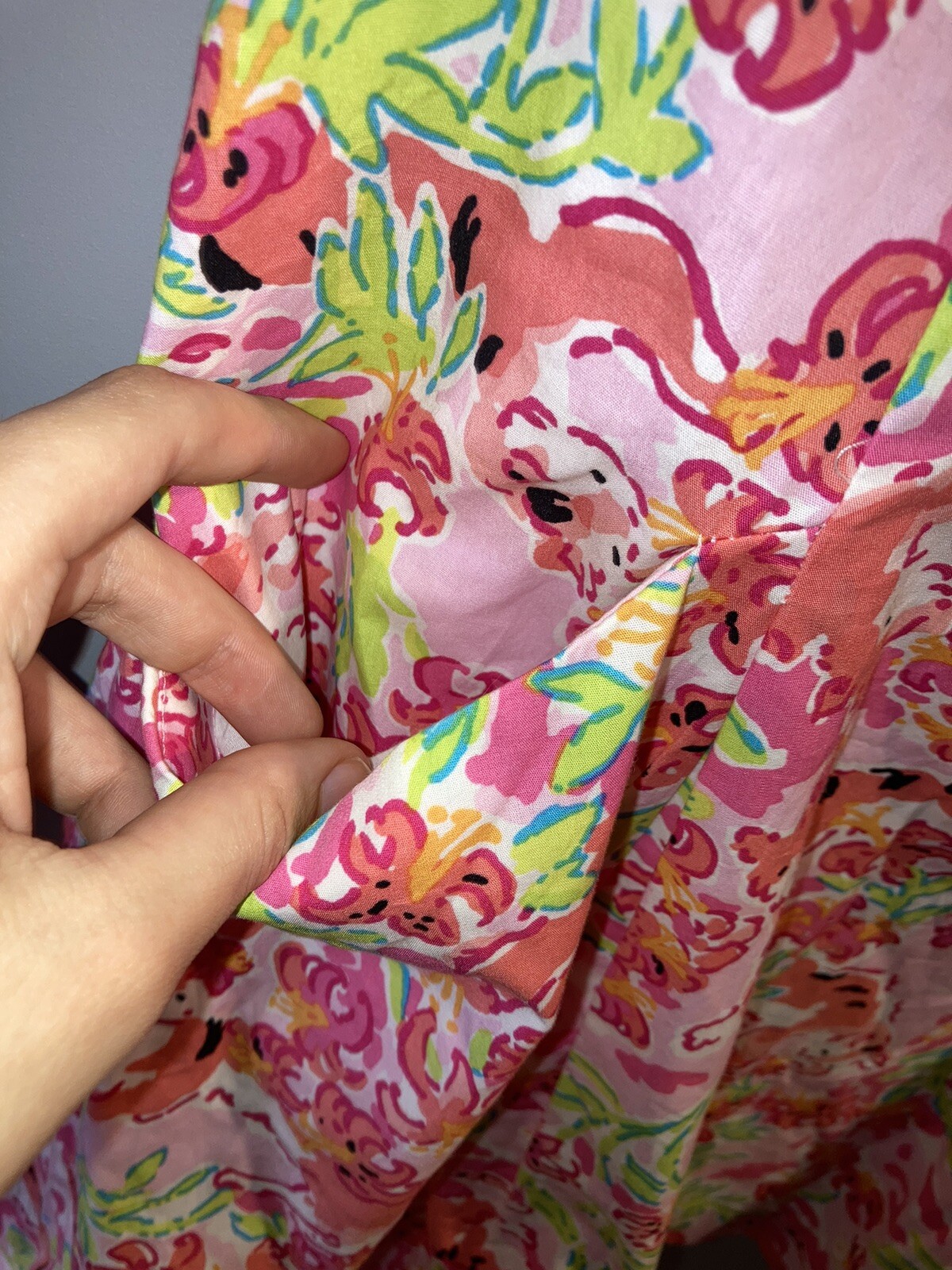 Lilly Pulitzer Ferra Call Me Kitty Cat Strapless Mini… - Gem