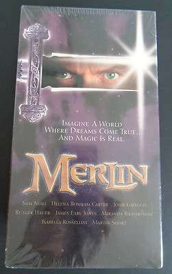 MERLIN Hallmark VHS TAPE Part One and Two SEALED New 1998 NBC Home ...