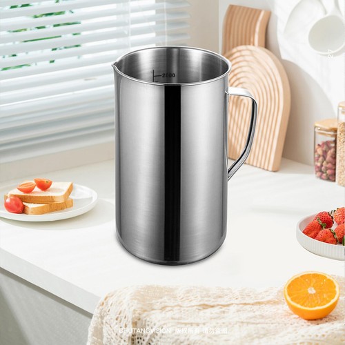 Steel Measuring Cup Espresso Mugs Multifunctional 2L Liquid Measuring ...