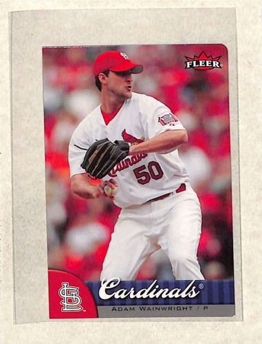 2007 Fleer #50 Adam Wainwright Die Cut EX | eBay