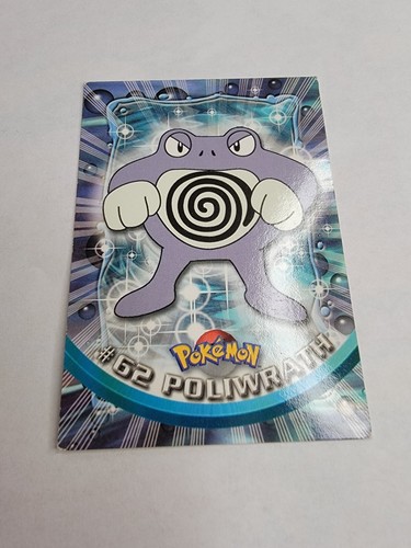 Topps Pokémon #62 Poliwrath Regular Water Toad TV Animation Edition LP ...