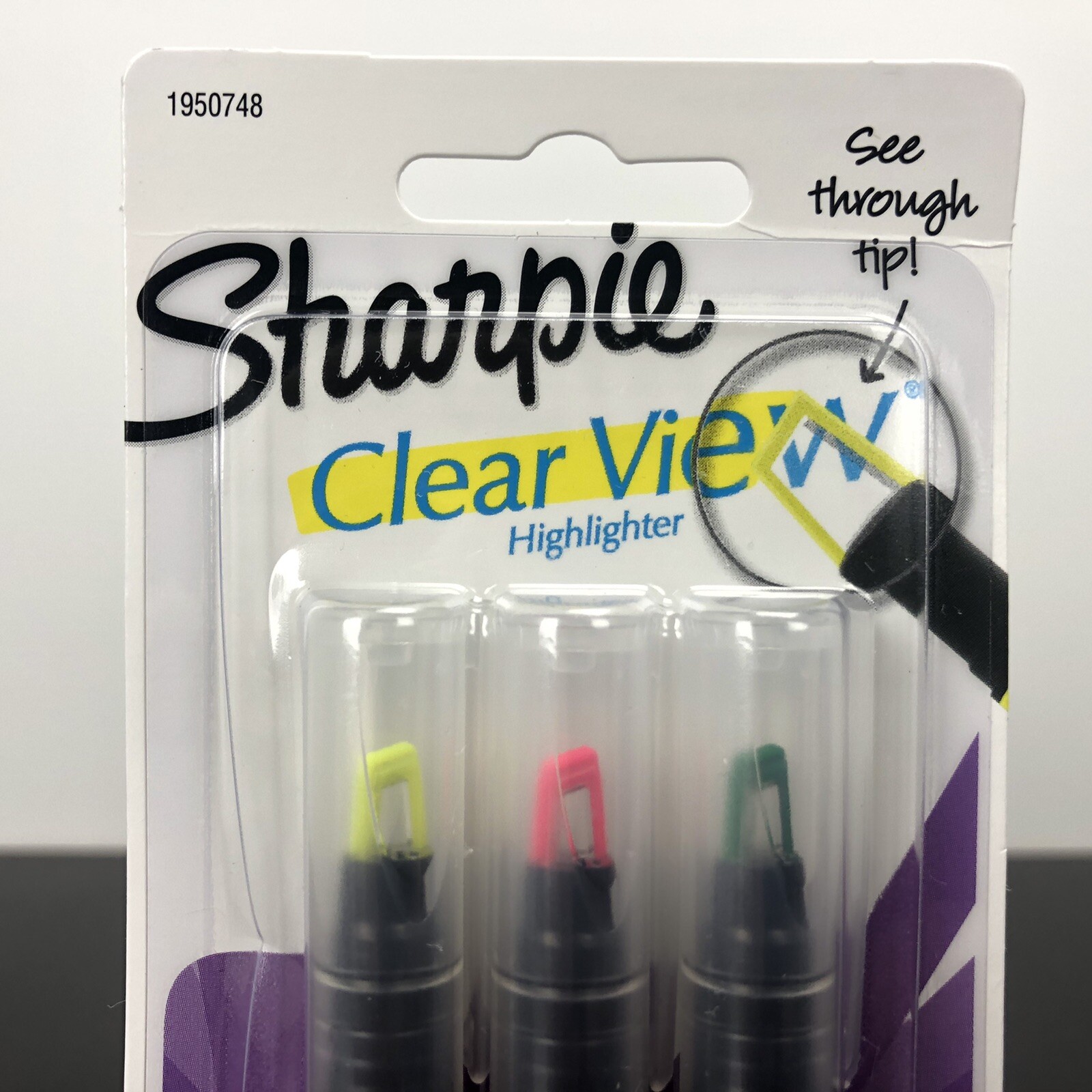 Sharpie Highlighters Clear View See Through Tip 3 Colors Non Smear (2 ...