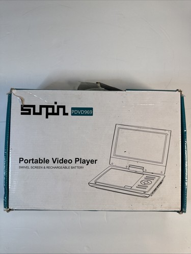 SUNPIN PDVD969 Portable 9" DVD Player Black With Box. Untested | eBay