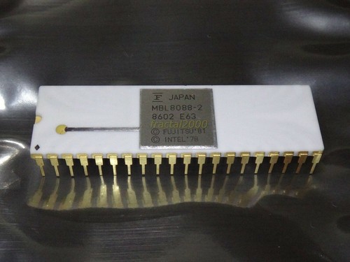 NOUVEAU MBL 8088-2 CPU FUJITSU 8Mhz CERAMIQUE DOREE D8088 P8088 PC XT ...