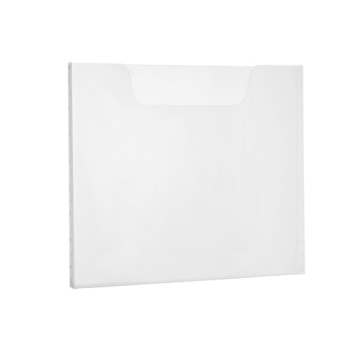 A3 Wall File Holder, PP Landscape Wall Mount Posters, Clear ...