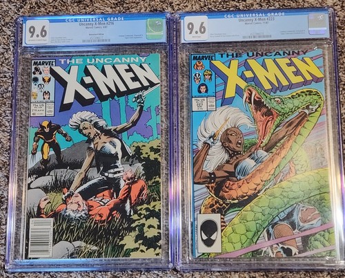 The Uncanny X-Men #216 Cgc 9.6 Newstand And Uncanny X-Men #223 Cgc 9.6 ...