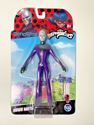 BendEms Hawk Moth Miraculous Zag Heroez Playmates Toys Bendable ...