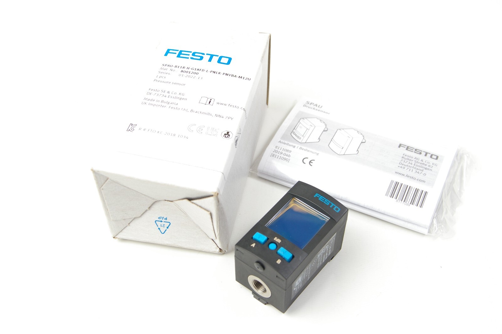 Festo SPAU-B11R-H-G18FD-L-PNLK-PNVBA-M12U 8001200 | eBay