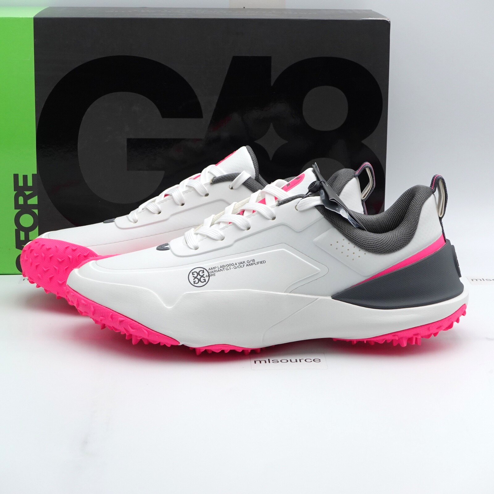 Size 11.5 Men's G/FORE G/18 Golf Shoes GUF000001-S/KP Snow/Knockout ...