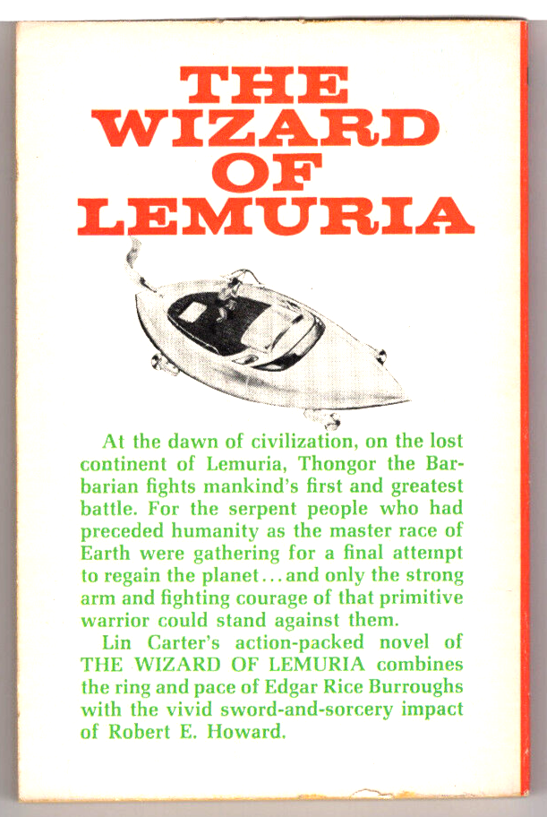 THE WIZARD OF LEMURIA, Lin Carter, Ace F-326 1965 1st, Like New | eBay