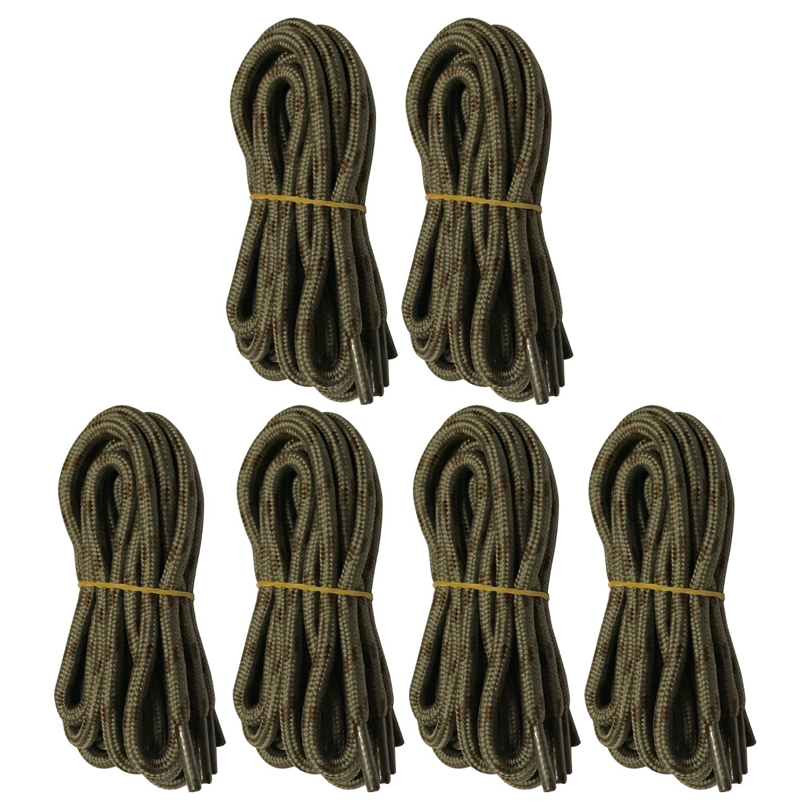 6 pairs 5mm Thick Heavy duty Round Hiking Work Boot Shoe laces Military ...