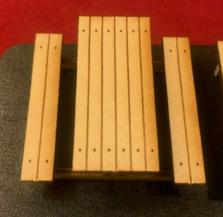 O Scale Laser Cut Picnic Table with simulated fasteners | eBay
