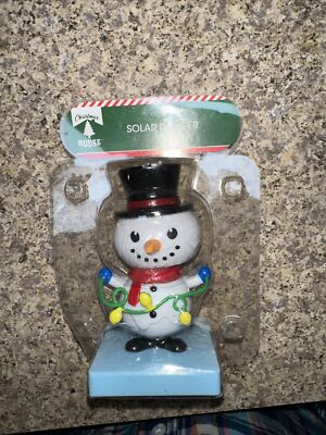 Christmas House Solar Dancing “Snowman” | eBay