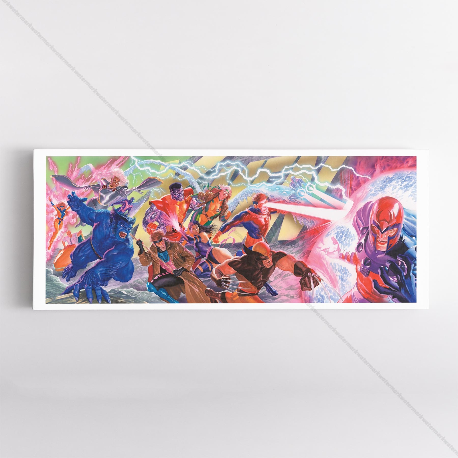 X-Men Alex Ross Poster Canvas Marvel 60 Years Comic Book Cover Art ...