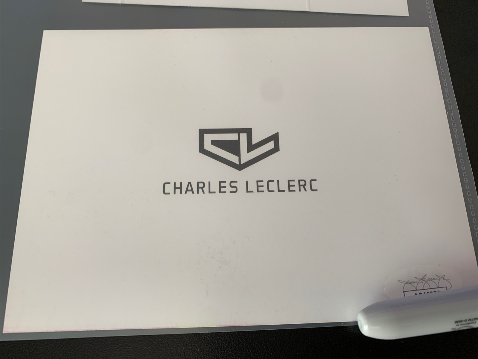 Charles Leclerc Formula 1 Authenticated Auto Signed Postcard F1 Ferrari ...