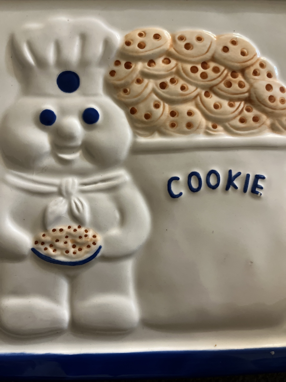 1999 Pillsbury Doughboy Poppin Fresh Ceramic Cookies Trivet /Wall ...
