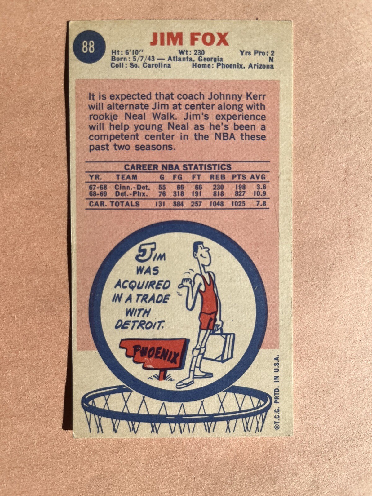 1969-70 Topps - Jim Fox #88 (RC) for sale online | eBay