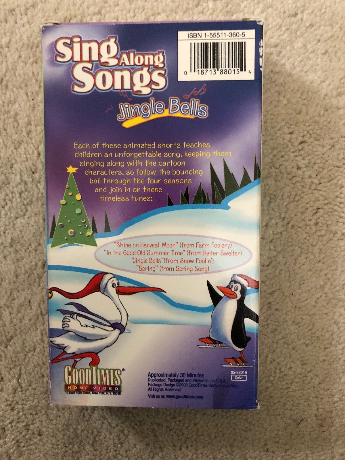 Kid Toons Sing Along Songs Jingle Bells(VHS 2000)TESTED-RARE VINTAGE ...