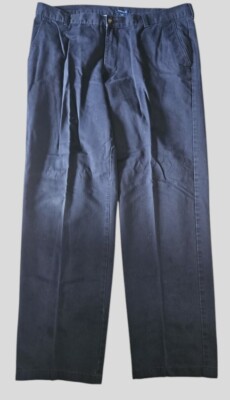 * GEORGE Classic Fit Navy Blue Chinos Slacks Mens 36 x 32 | eBay