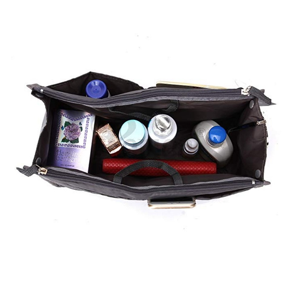 Women’s Travel Handbag Organizer Insert – Multi-Pocket Tote Purse Liner ...