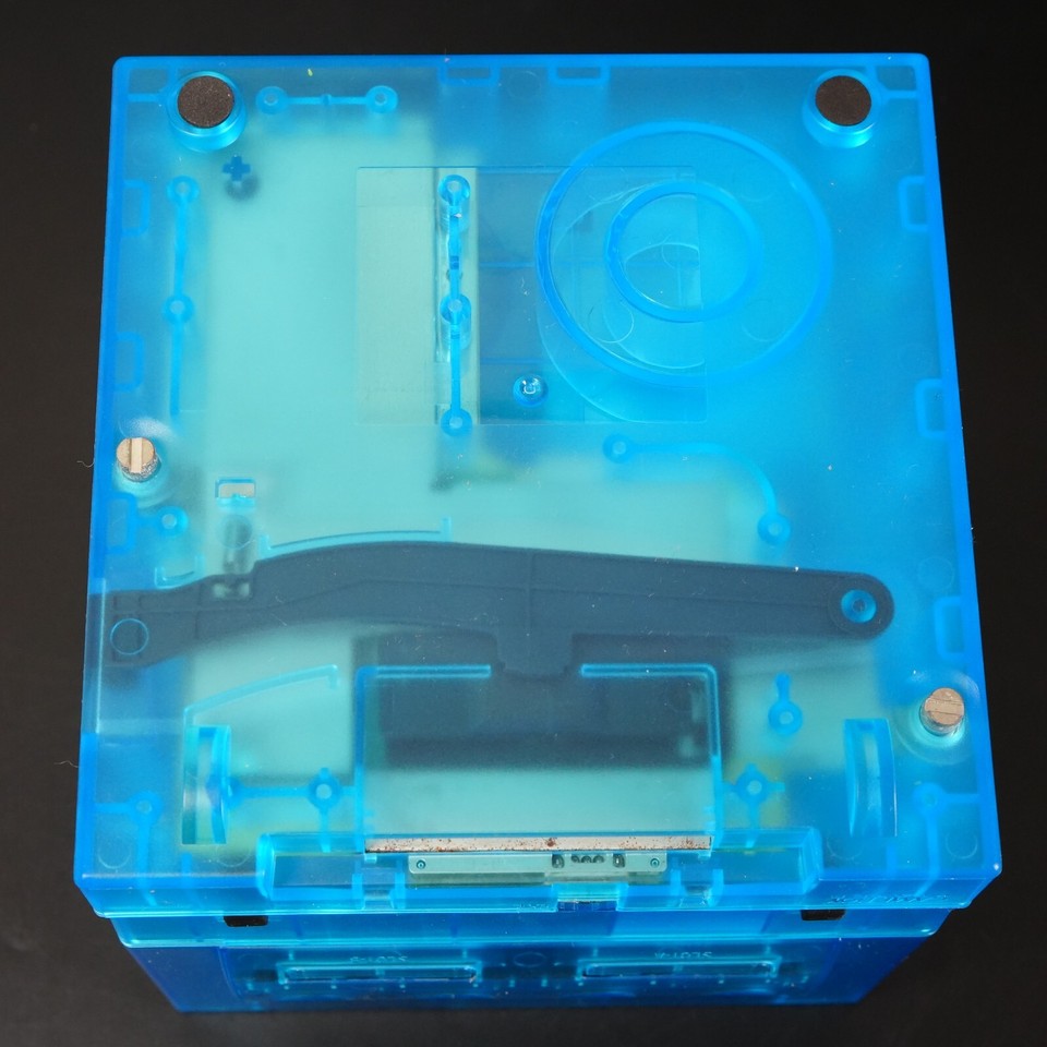 Nintendo GameCube Ice Blue Shell NTSC U-C/J Region Switch Mod w/GB ...