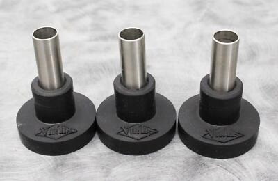 x3 VirTis Small Mouth Freeze Dryer Snap-On Flask Tops with SS Straight ...