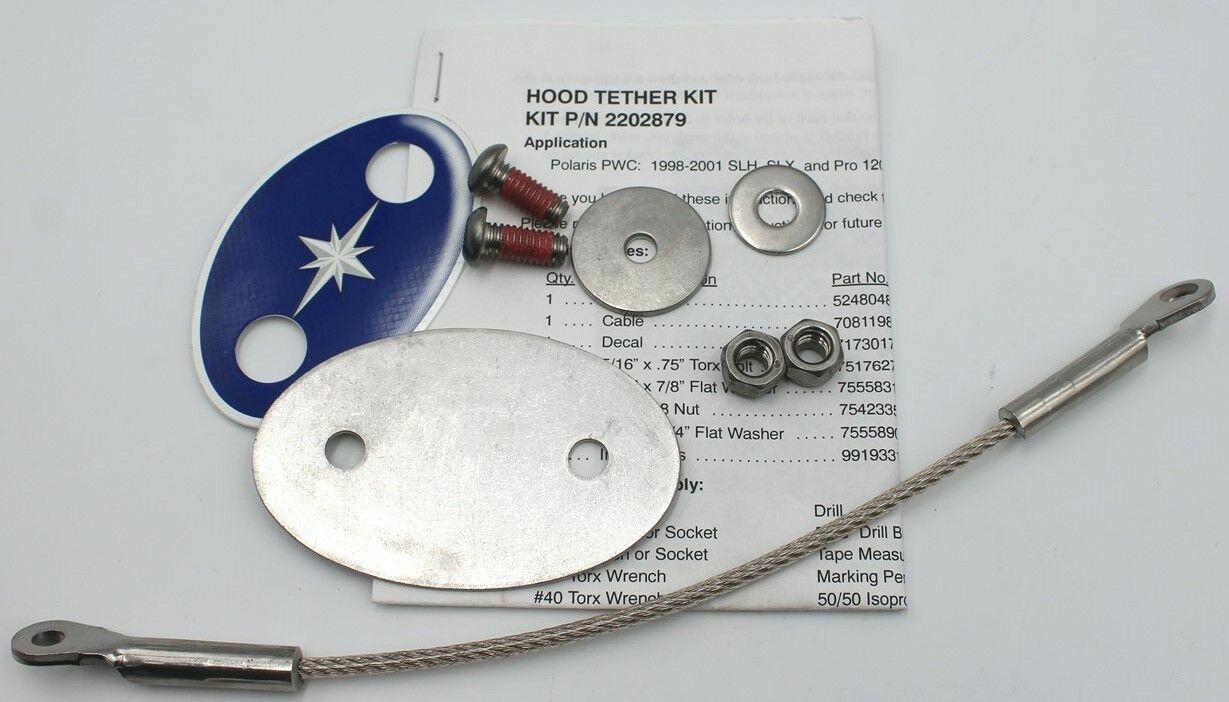 Polaris Hood Tether Kit With Decal Part Number - 2202879 | eBay