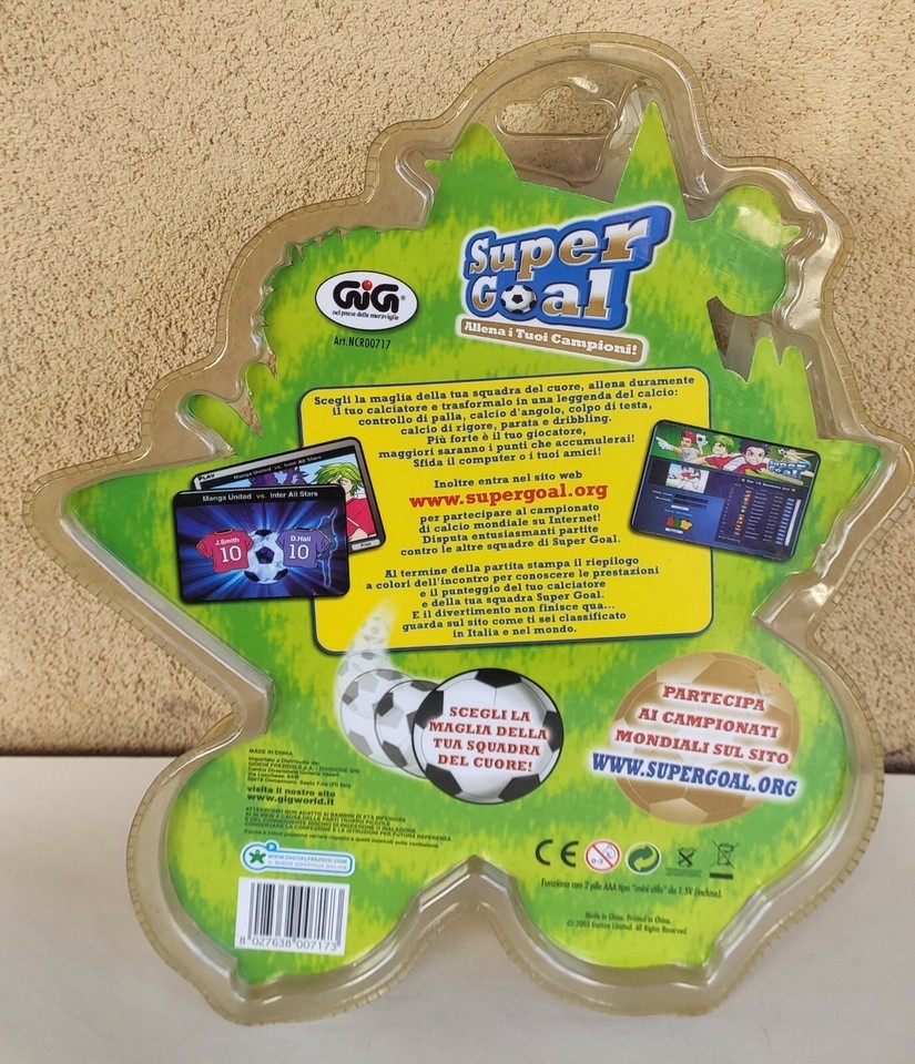 Super Goal Gig Milan New Vintage Soccer Video Game (No Tamagochi) | eBay