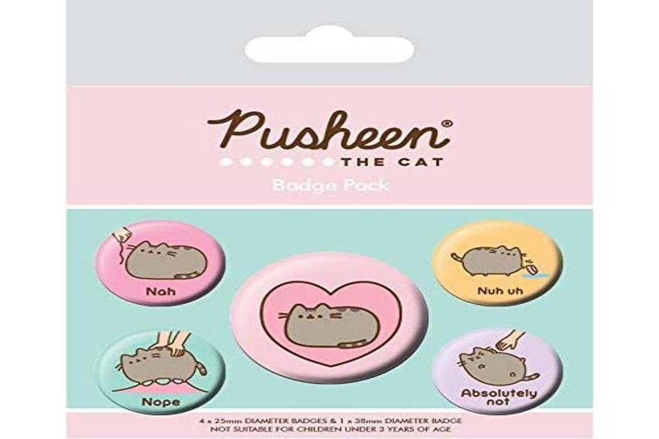 Pyramid Pusheen The Cat Youth Pin Set - Badge Pack - Pusheen The Cat One Size 35 5050293806921| eBay