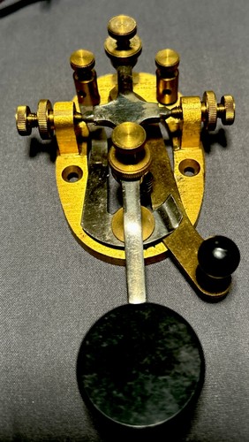 U.S. NAVY Signal Electric Morse Code Telegraph Key With Original Wires ...