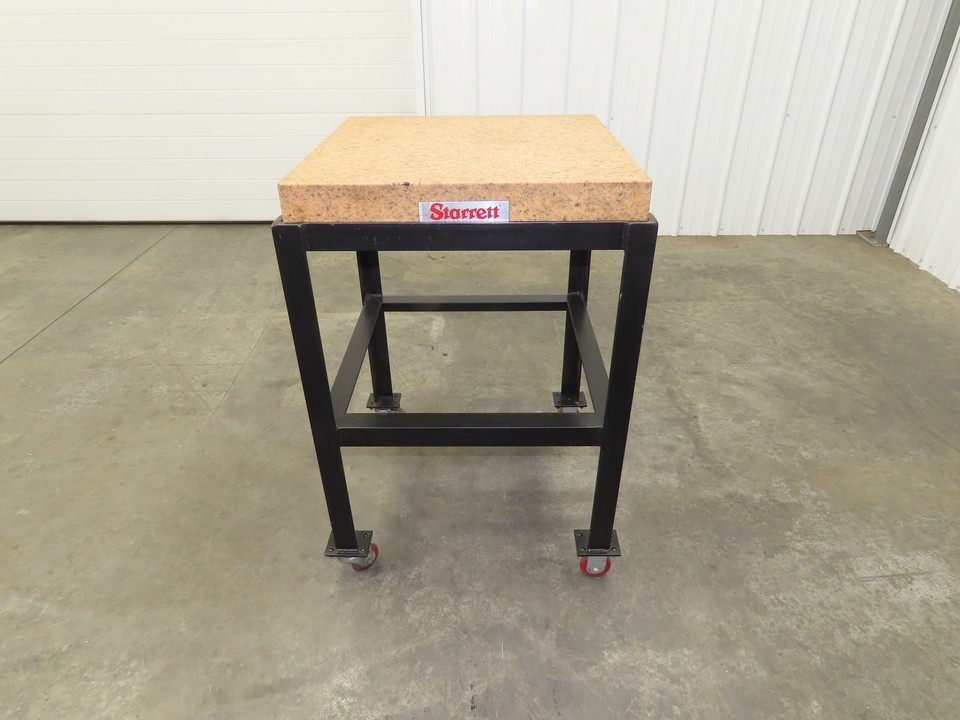 Starrett Crystal Pink Grade B Toolroom Granite Surface Plate 24x24x4 ...