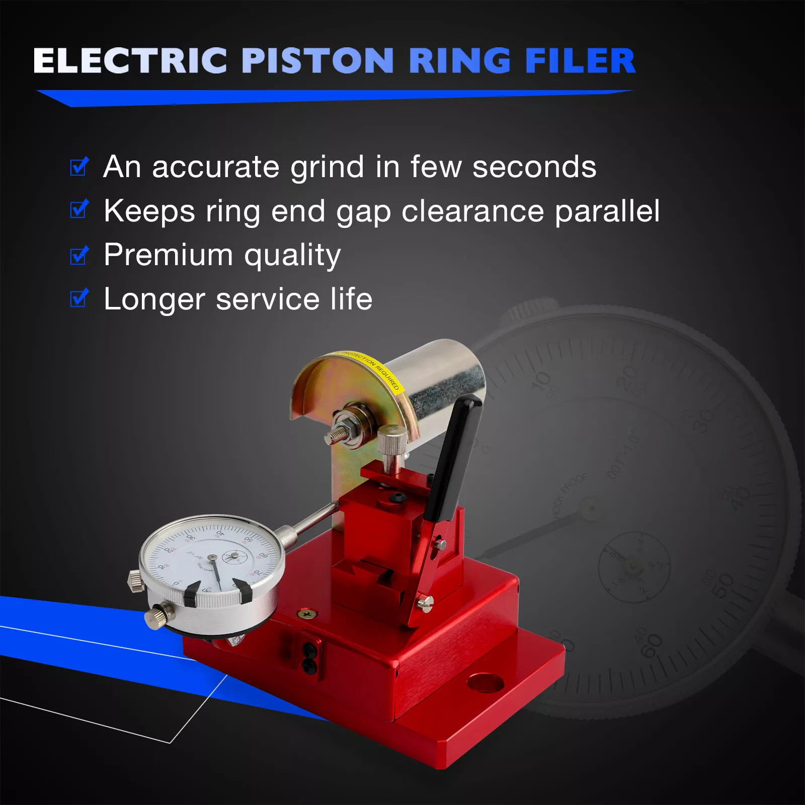 Electric Engine Piston Ring Filer Grinder For Proform 66765，2-Wheels ...