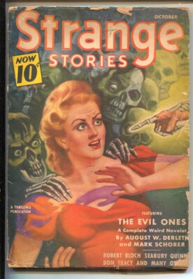PULP: Strange Stories 10/1940-Thrilling-skeleton terror cover-horror ...