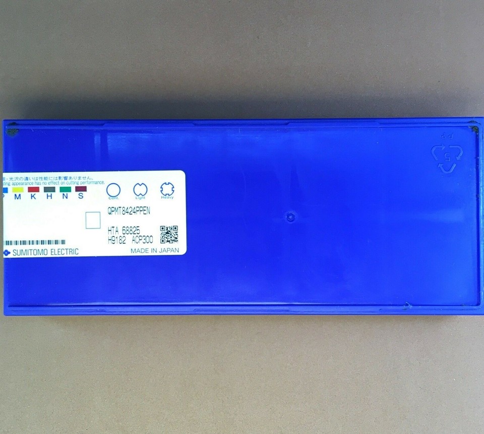 10 pack SUMITOMO QPMT 8424PPEN Carbide Milling Inserts; ACP300🎯 ...
