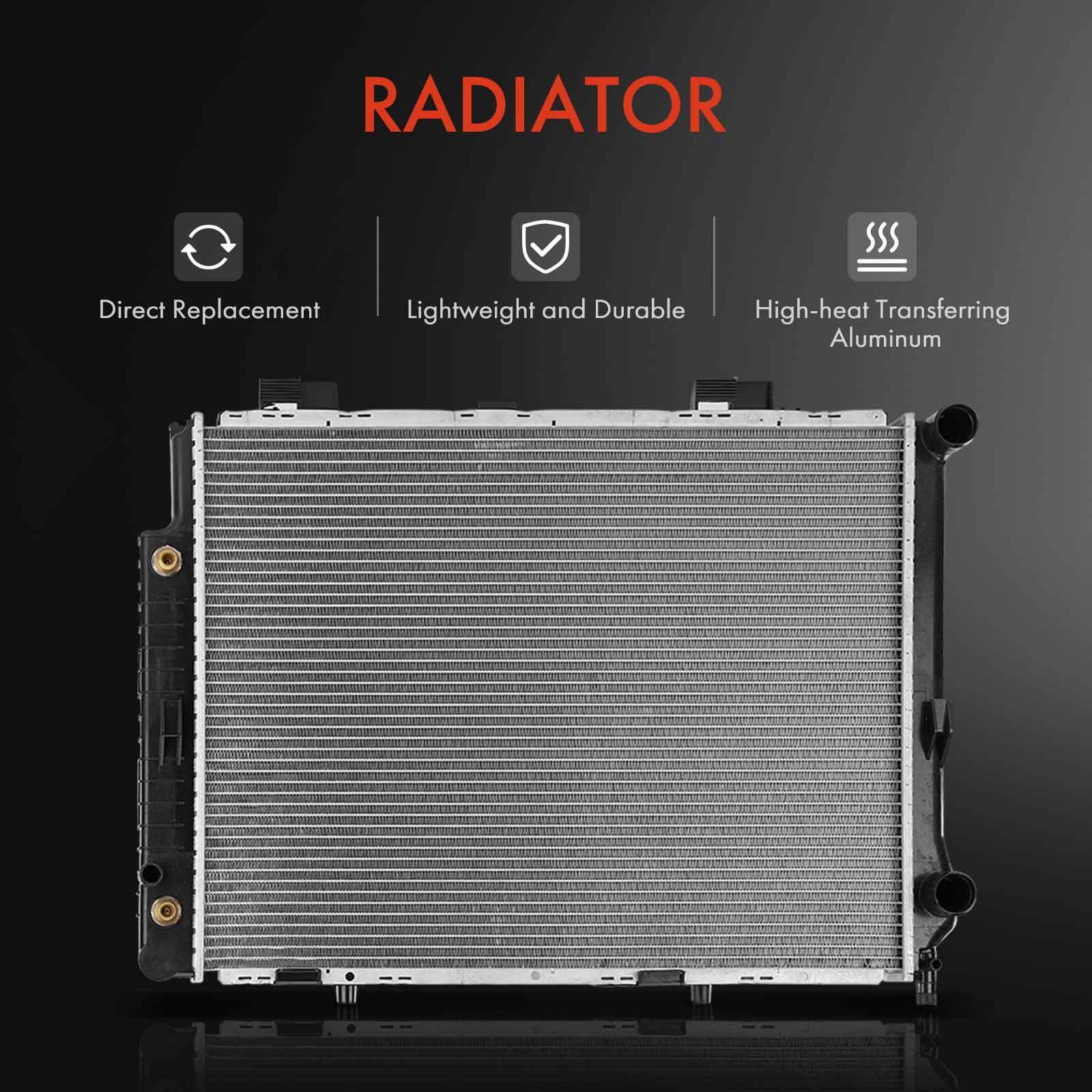 Radiator & AC Condenser & Cooling Fan Kit for Mercedes-Benz E320 1996 ...